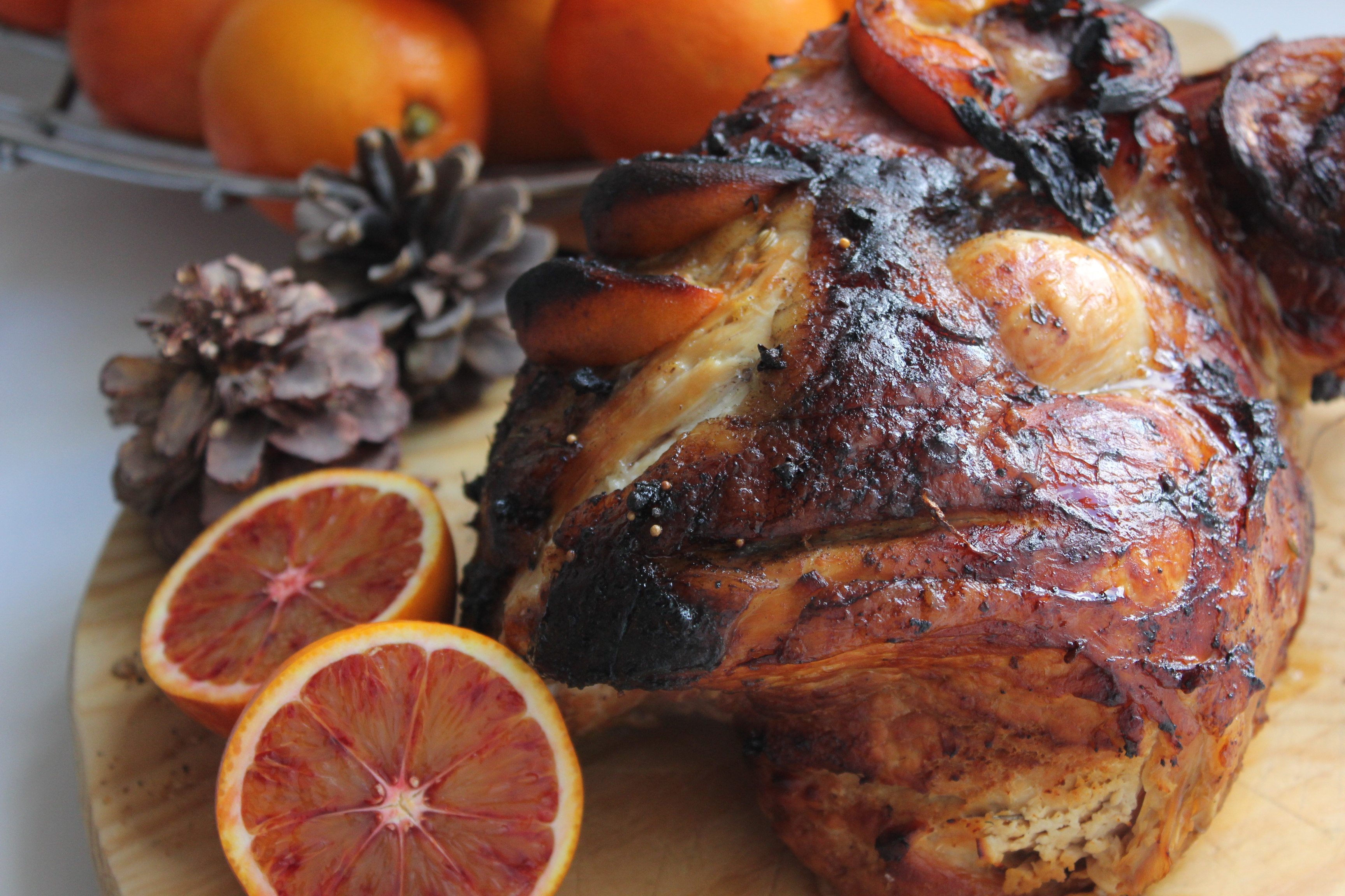 Kofshë gici me mjaltë dhe feta portokalli - Bake My Day Happy