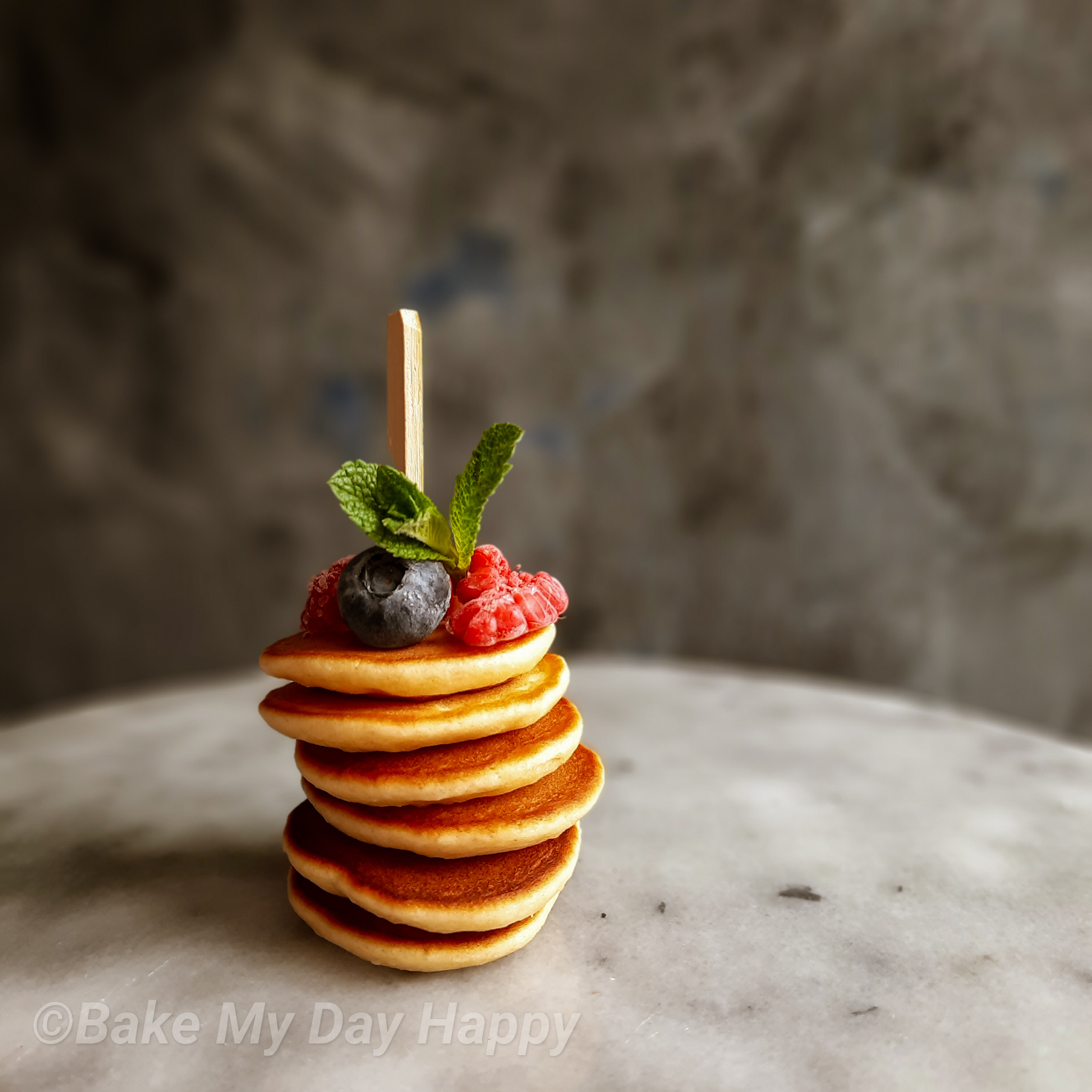 Mini pancakes receta ideale për mëngjes - Bake My Day Happy