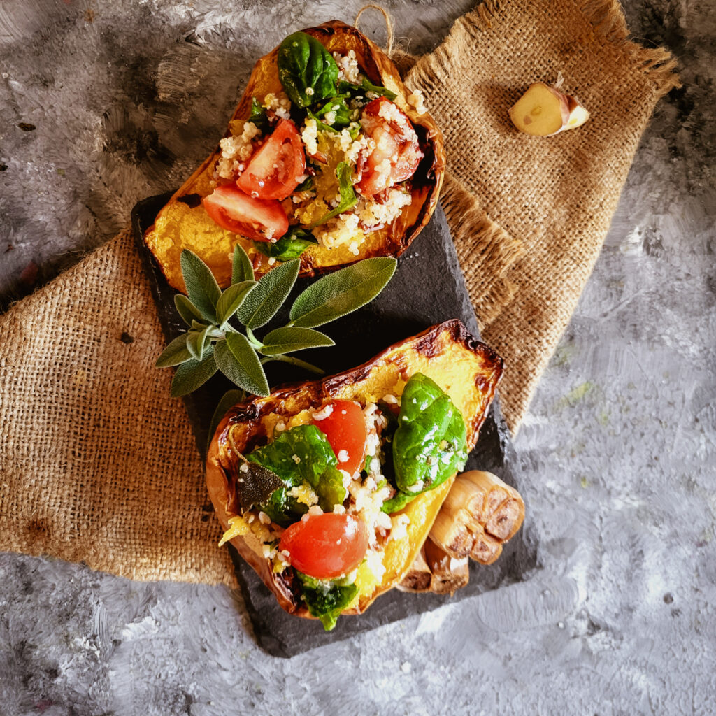 Kungull butternut i pjekur në airfryer - Bake My Day Happy
